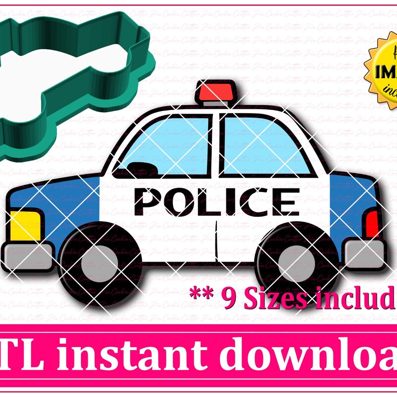 Police Car Cookies - Etsy