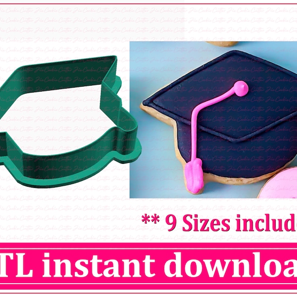 Graduation Cap Cookie - Etsy