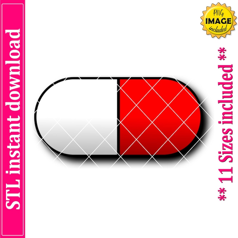 Red Pill With S on It - Etsy