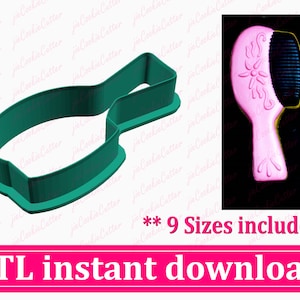 Comb Cookie Cutter STL File Instant Download STL Cookie - Etsy