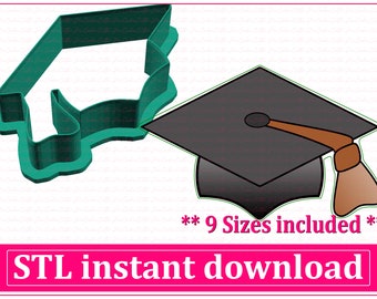 Graduation Cap Stl - Etsy