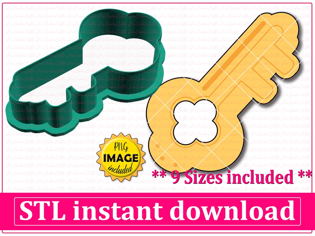 House Key Cookie Cutter STL Archivo Descarga instantánea, Archivo ...