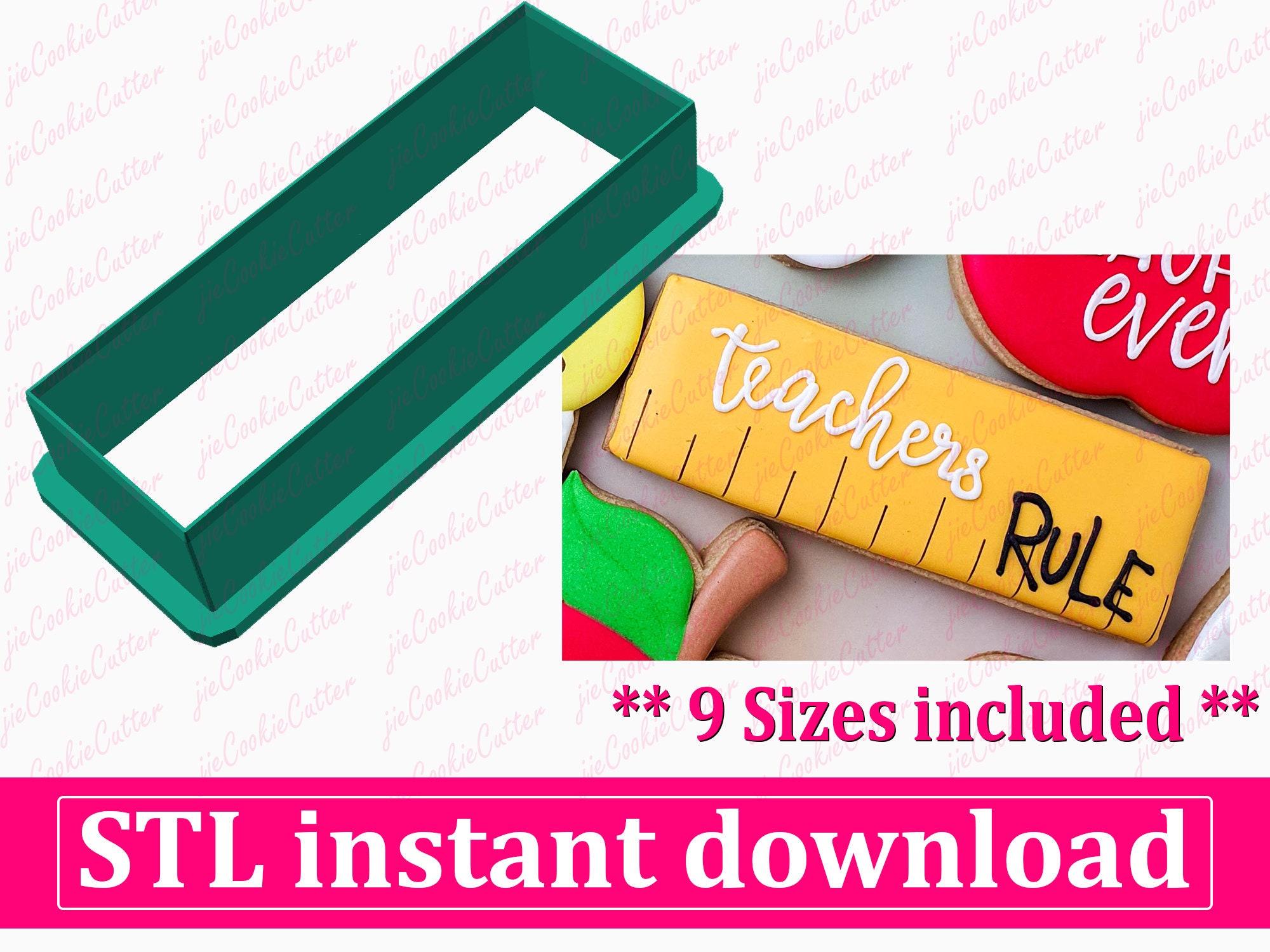 Ruler Cookie Cutter STL File Instant Download STL Cookie - Etsy