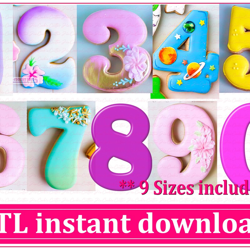 Fancy Numbers - Etsy