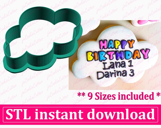 Cloud Cookie Cutter - Etsy