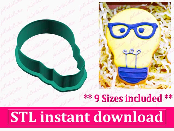 Light Bulb Cookie Cutter STL File Instant Download STL Cookie - Etsy