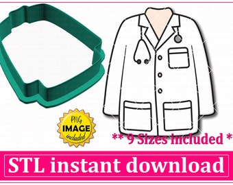 Doctor Coat Cookie Cutter - Etsy