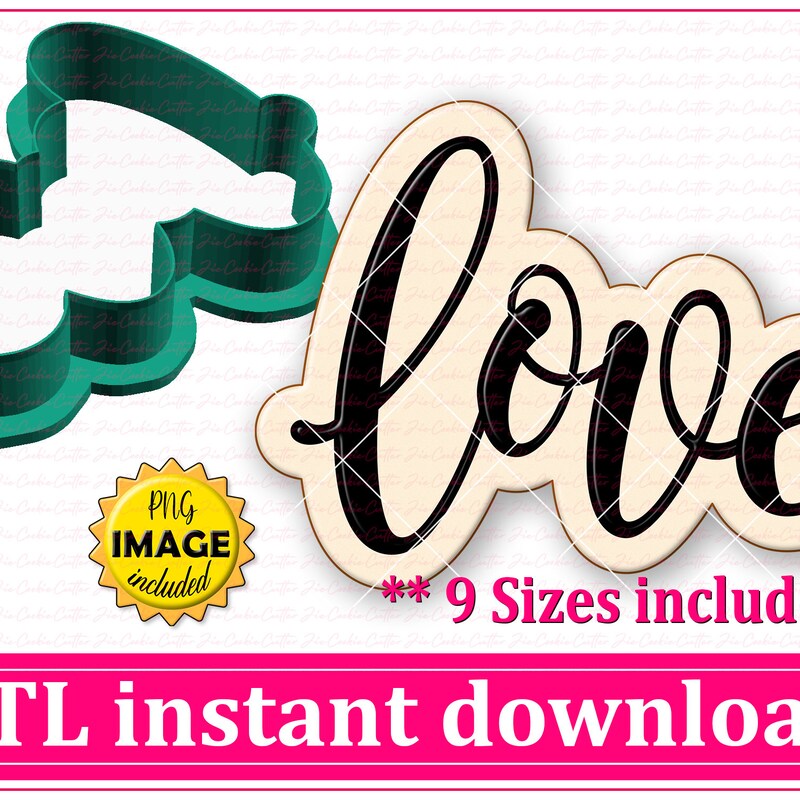 Love Cookie Cutter - Etsy