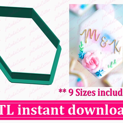 Plaque Cookie Cutter STL File Instant Download Square STL - Etsy