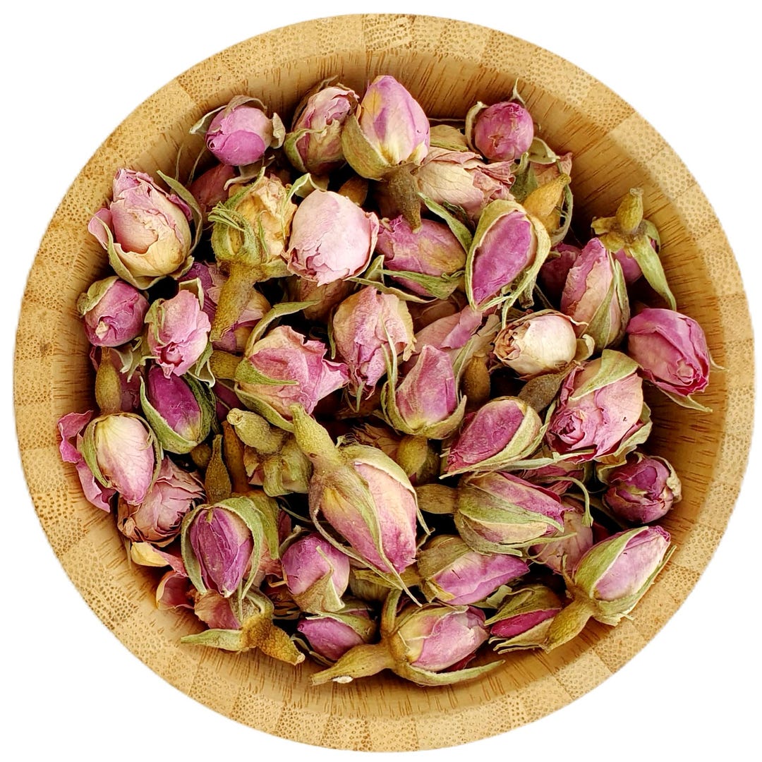 Organic Dried Pink Rose Buds 5g - 100g Edible Flowers Tea Gin Tonic ...