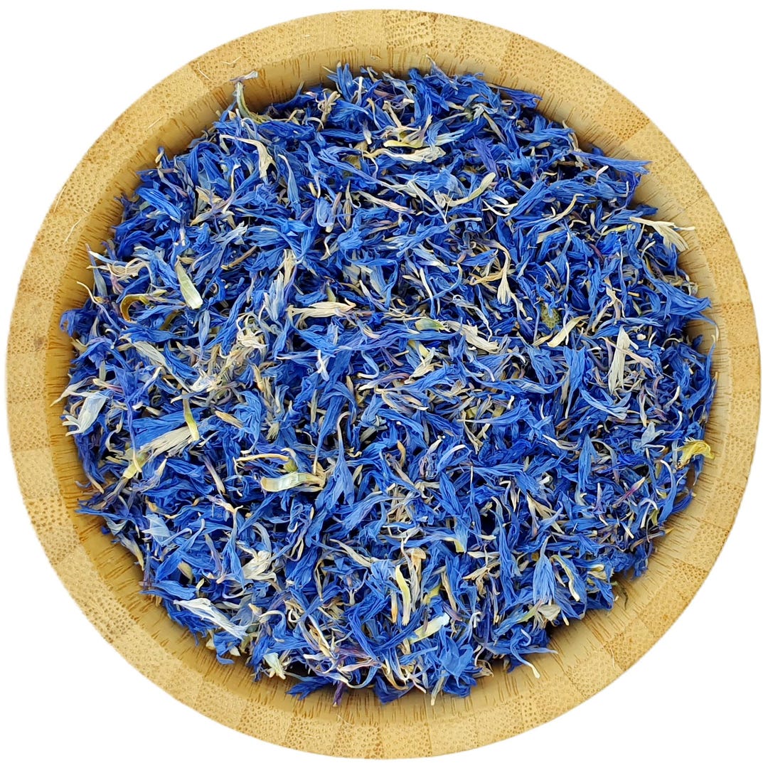 Organic Dried Blue Cornflower Petals 5g - 100g Edible Flowers Tea Gin ...