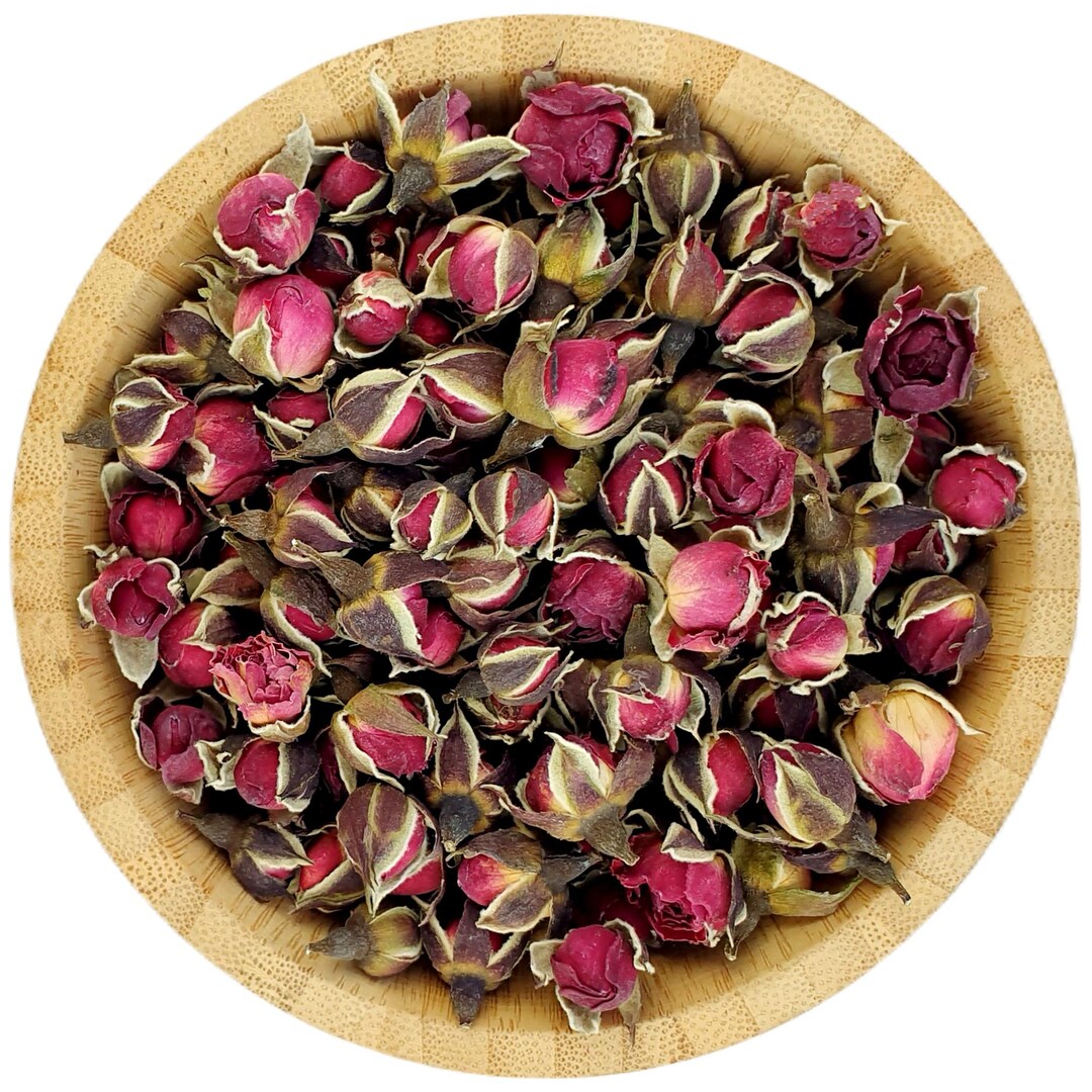 Organic Dried Golden Red Rose Buds 5g - 100g Herbal Tea Gin Tonic ...