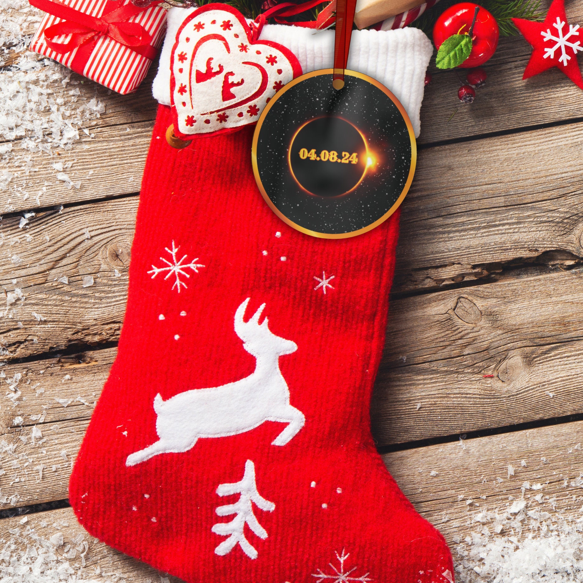 Eclipse Ornament, Total Solar Eclipse 2024, Solar Eclipse Gifts, Lunar ...