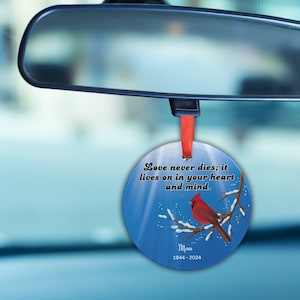 Custom in Loving Memory Cardinal Ornaments Acrylic, Grief Gifts ...