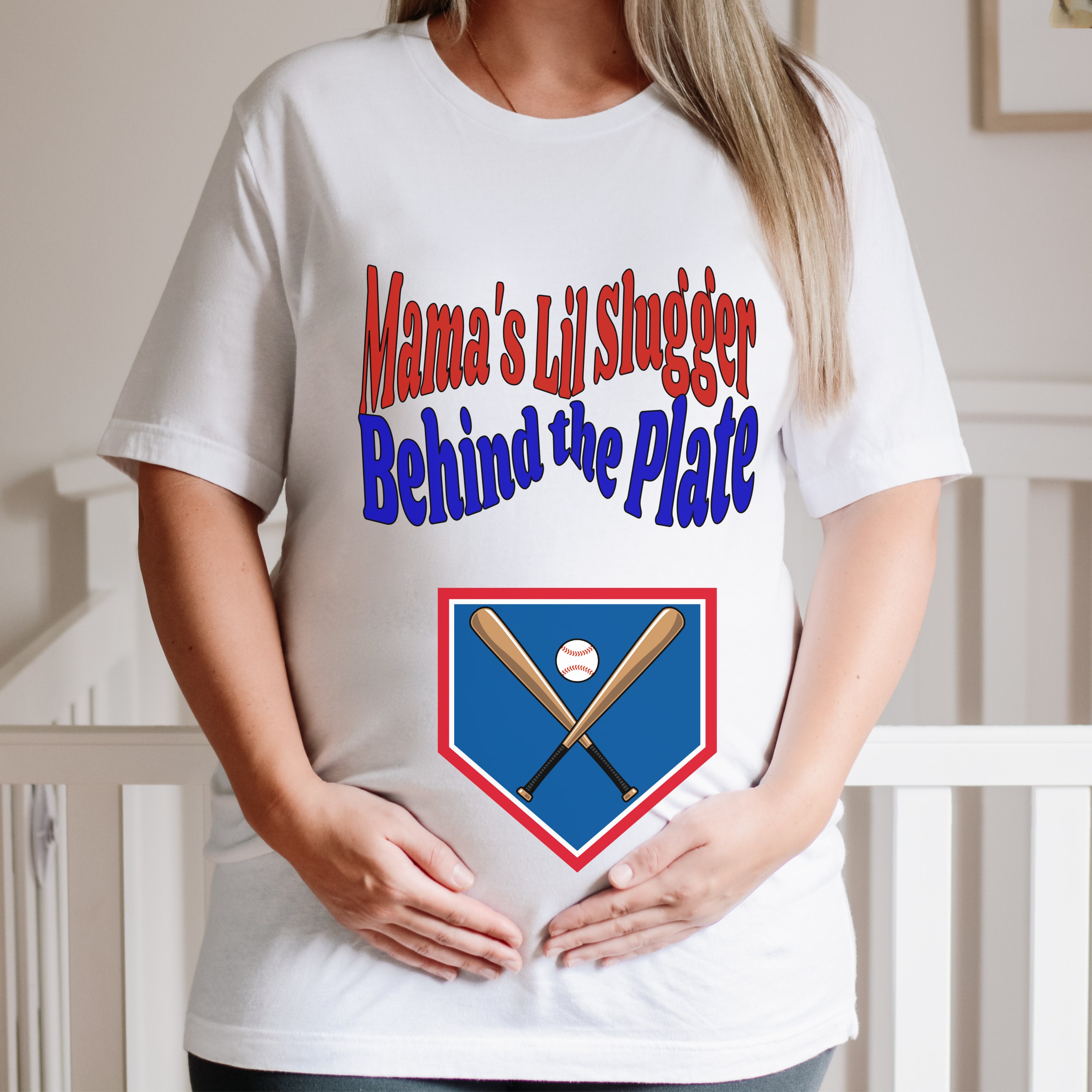 Baseball Pregnancy Announcement Shirt: Mama's Lil Slugger Tee - Etsy