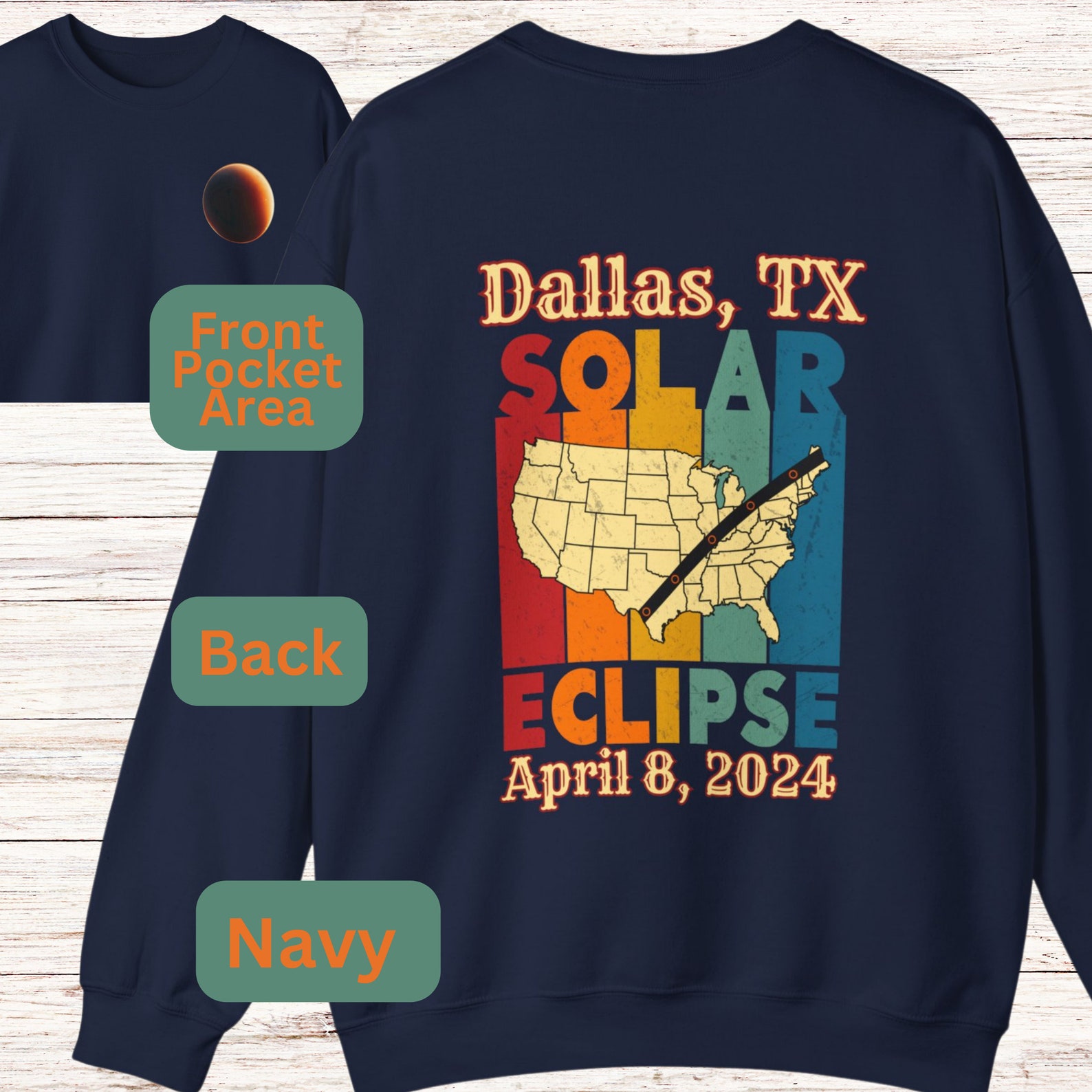 Dallas TX Eclipse Shirt Texas Eclipse 2024,eclipse 2024 Solar Eclipse Total Solar Eclipse 2024 ...