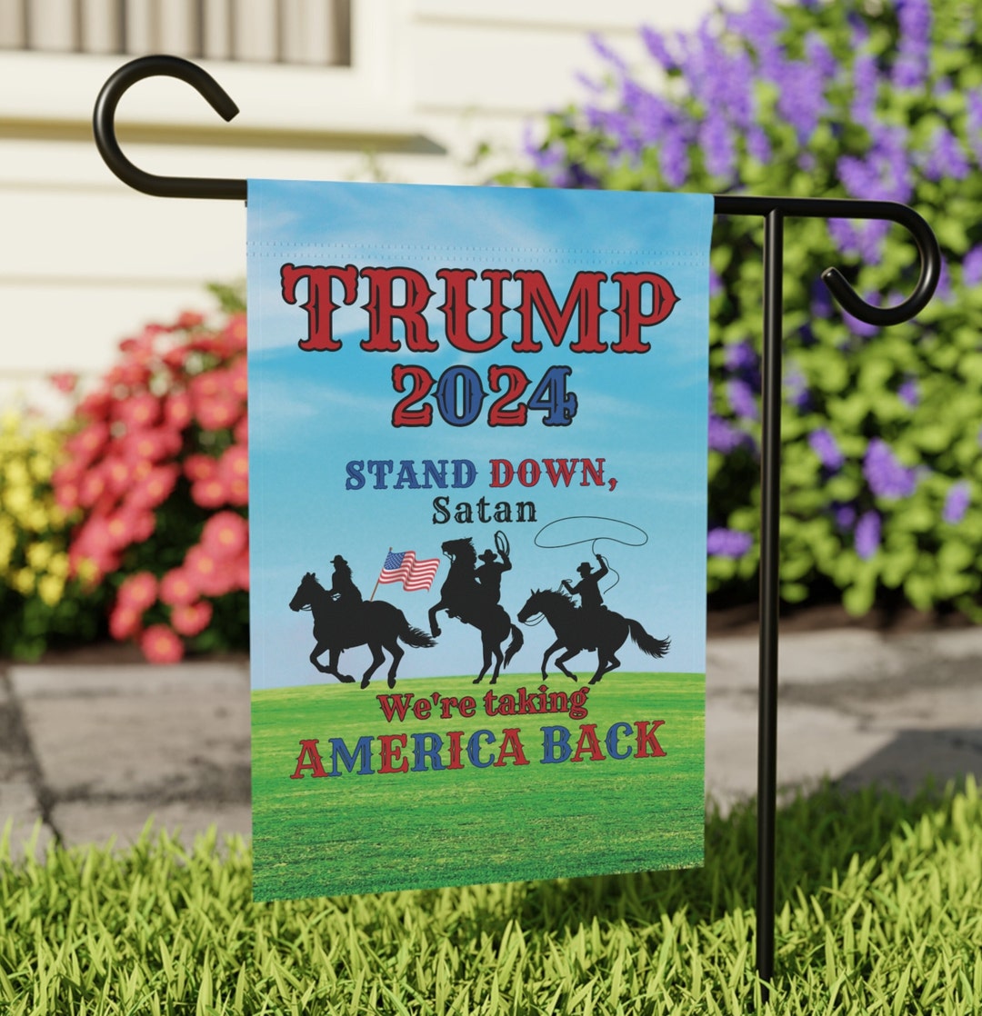 I Vote Trump Flag Yard Sign, Cowgirls for Trump Teachers for Trump ...
