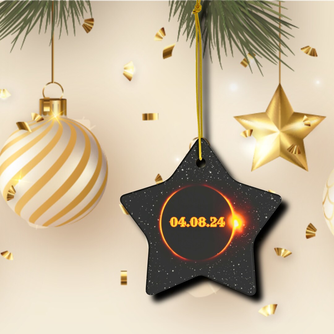 Eclipse Ornament, Total Solar Eclipse 2024, Solar Eclipse Gifts, Lunar ...