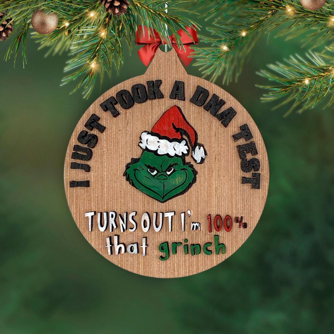 100% Grinch Ornament Svg File - Etsy