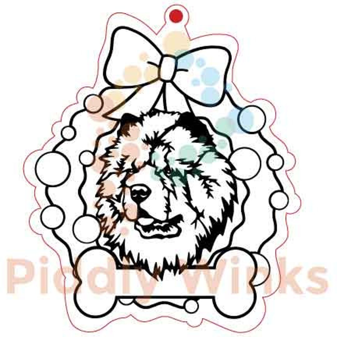 Chow Chow Ornament, Svg, Digital, Download, Dog, Canine, K9, Gift ...