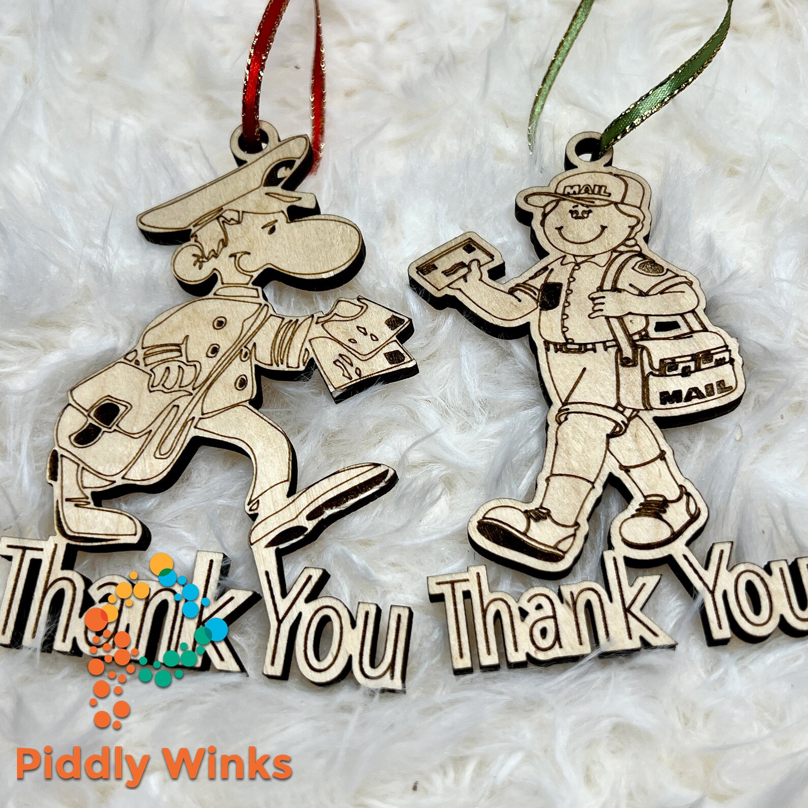 USPS Mail Carrier Ornament Svg File Set, Thank You, Mailman, Maillady ...