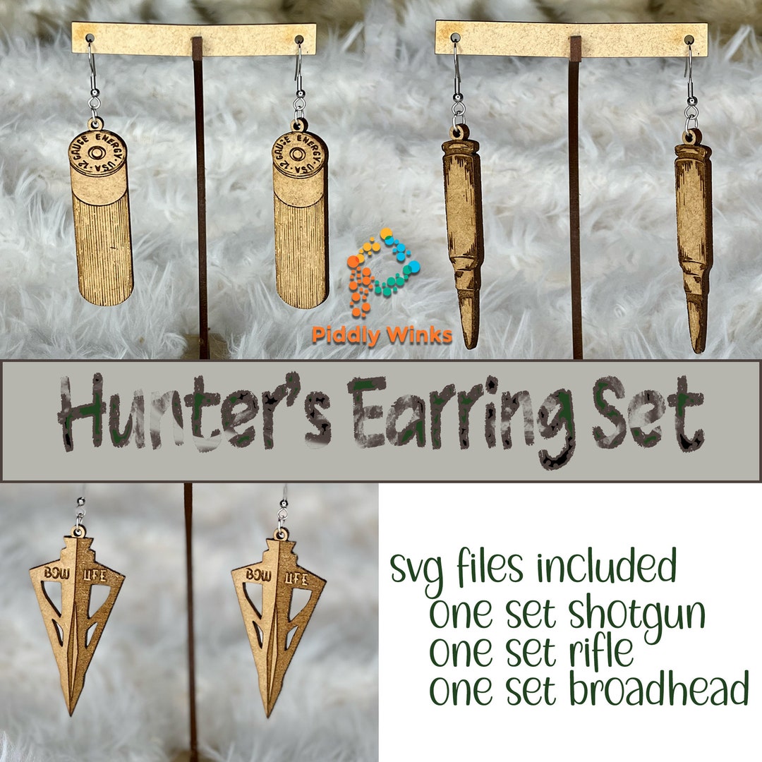 Hunter's Series Set of 3 Svg Files, Glowforge, Hunting, Rifle, Shotgun ...