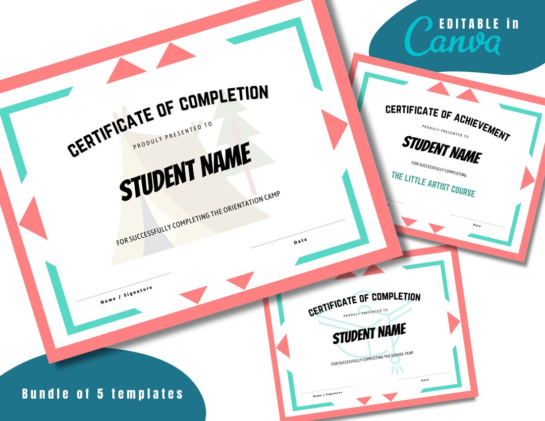 Printable Certificate - Certificate of Completion and Achievement ...
