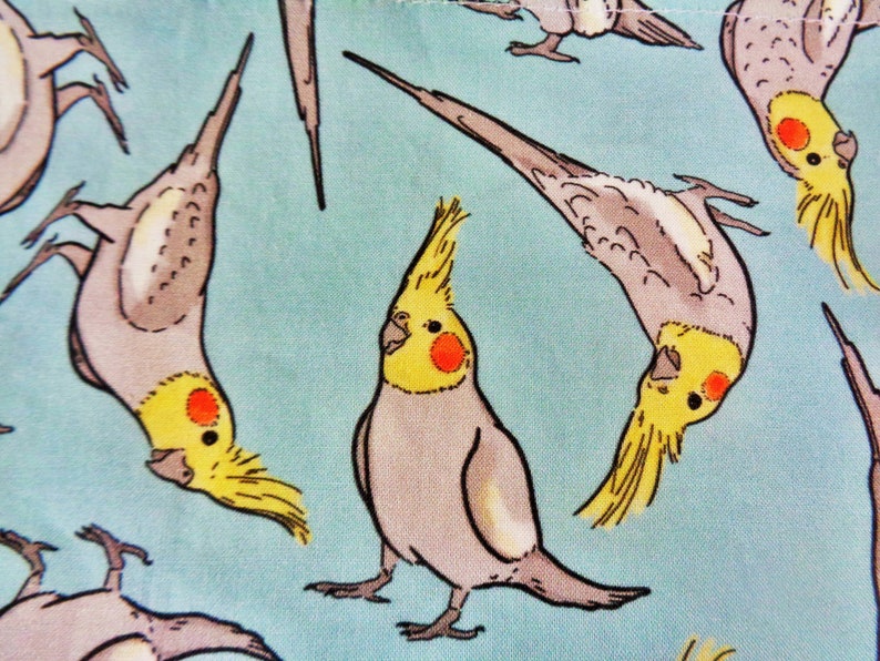COVERS/SKIRTS 70-100 Inch "scattered Cockatiels" in BLUE - Etsy