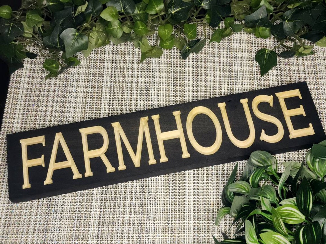 Farmhouse Sign Farm Style Sign Farmhouse Word Wall Art - Etsy