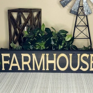 Farmhouse Sign Farm Style Sign Farmhouse Word Wall Art - Etsy
