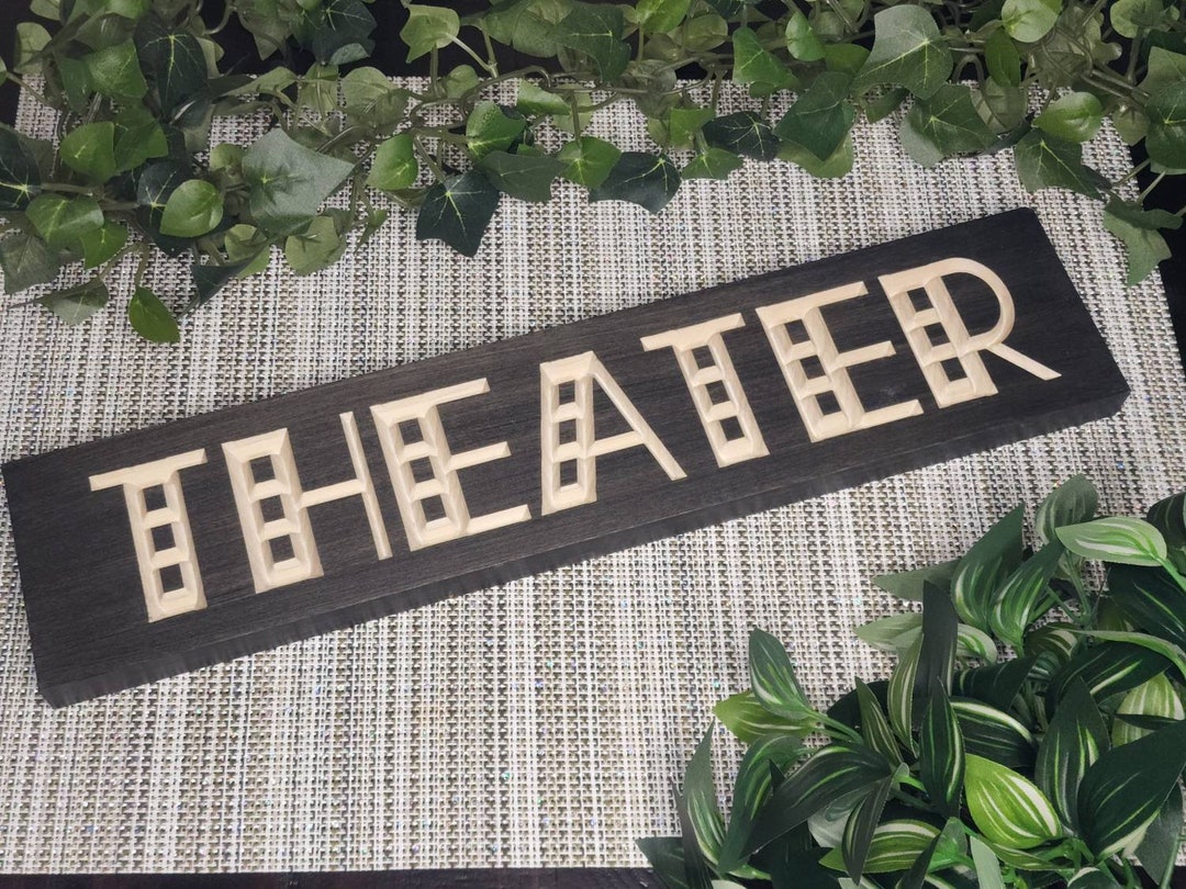 Theater Sign, Movie Room Sign, Theater Room Sign, Home Theater Sign ...