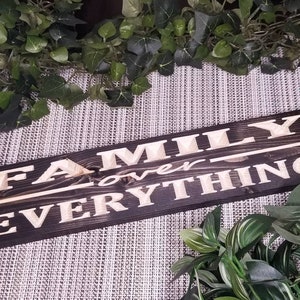 Cherish Family Connections: Discover the 'family Over Everything' Wood ...