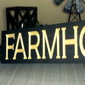 Farmhouse Sign Farm Style Sign Farmhouse Word Wall Art - Etsy