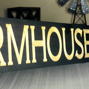 Farmhouse Sign Farm Style Sign Farmhouse Word Wall Art - Etsy
