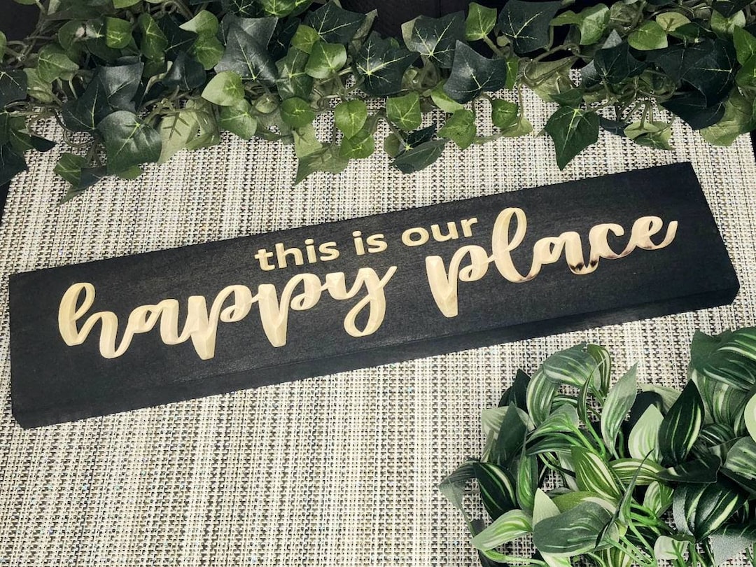 This is Our Happy Place Sign, Happy Place Bedroom Sign, Happy Place ...