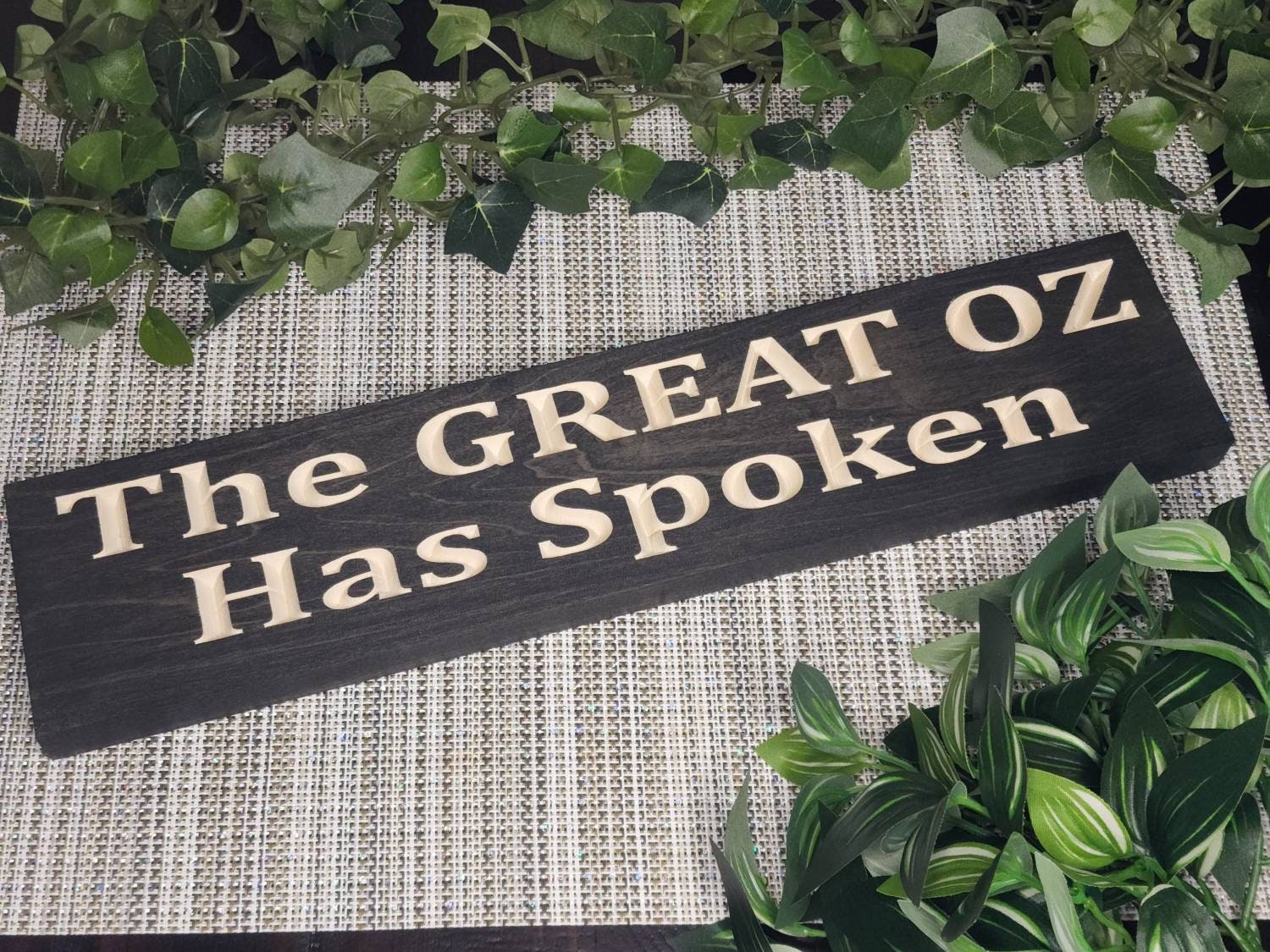 The Great Oz Has Spoken Sign the Great Oz Wizard of Oz Wall - Etsy