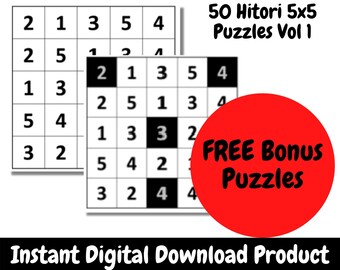 50 Easy Sudoku Puzzles With Solutions Vol 1, Large Print Digital ...