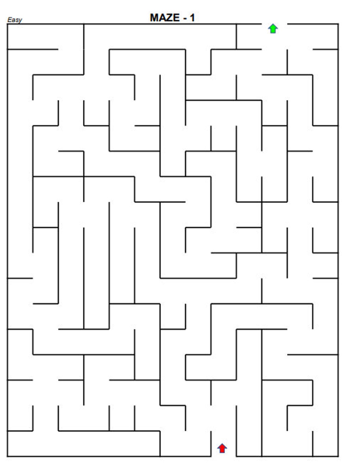 Printable 100 Mazes 50 Easy 50 Intermediate - Etsy