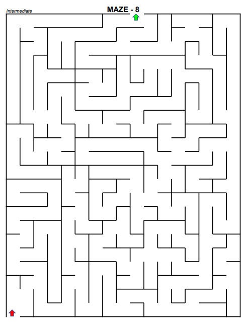 Printable 100 Mazes 50 Easy 50 Intermediate - Etsy