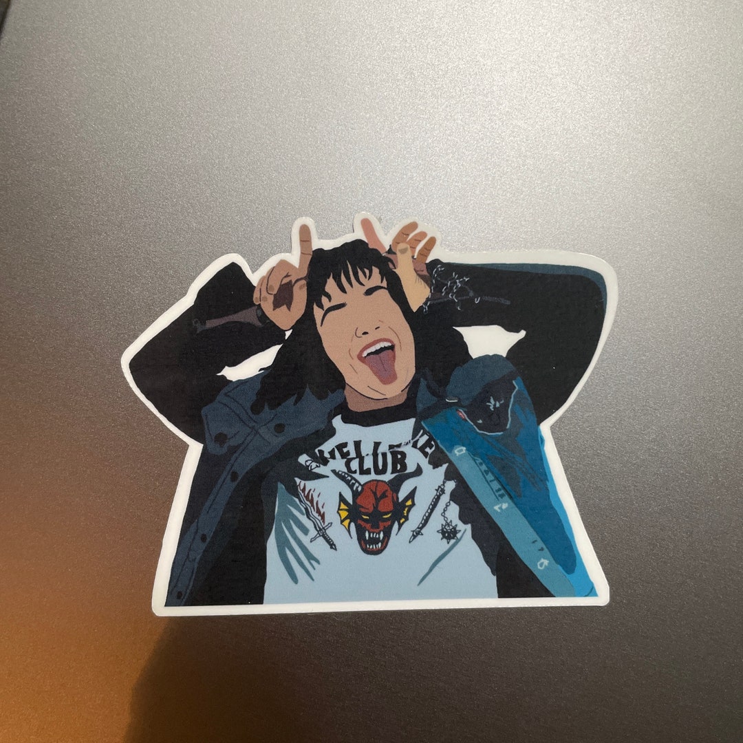 Eddie Munson Sticker Stranger Things Inspired Waterproof Sticker - Etsy ...