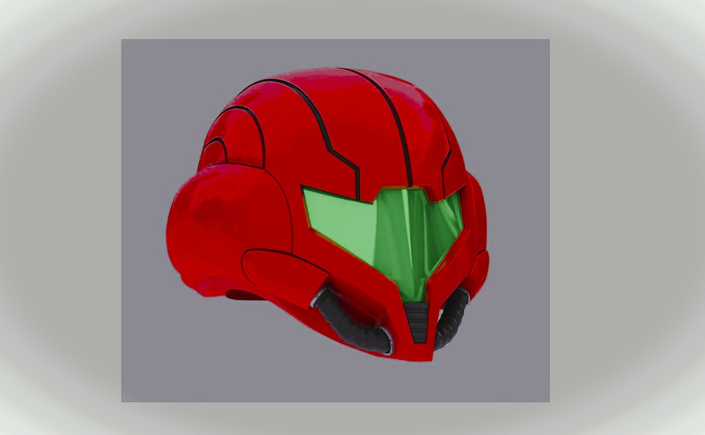 Samus Aran Metroid Prime 2 Cosplay Helmet STL - Etsy