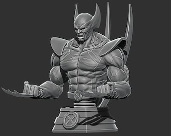 Wolverine Bust Stl Files - Etsy