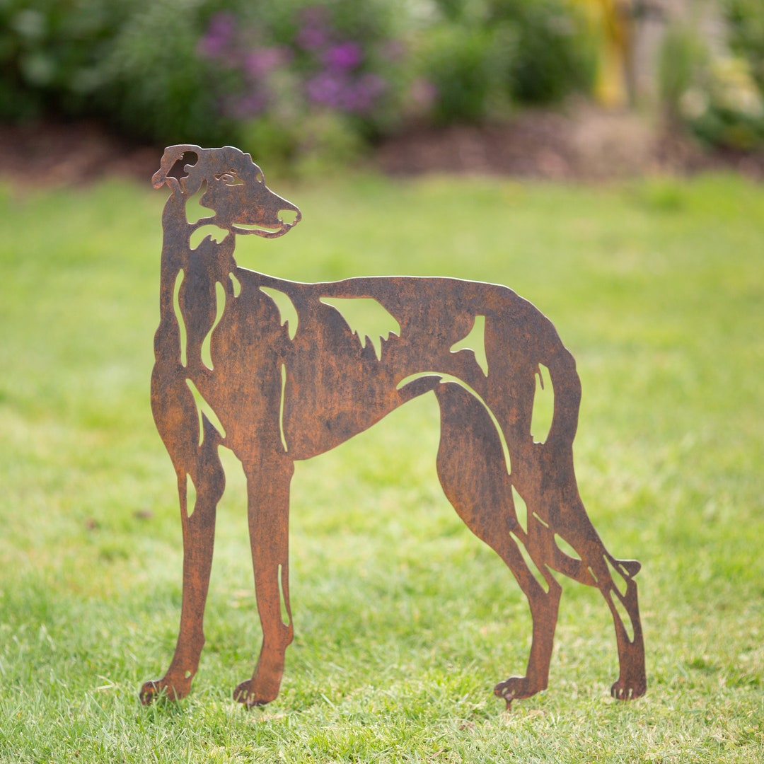 Sally the Greyhound Dog *pet Memorial* Rusty Garden Art - Etsy