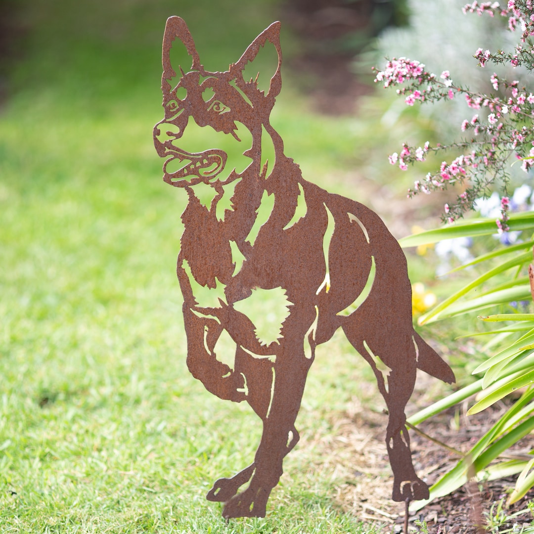 Corten Steel Kelpie | Rusty Garden Stake | Pet Memorial | Rusty Dog ...