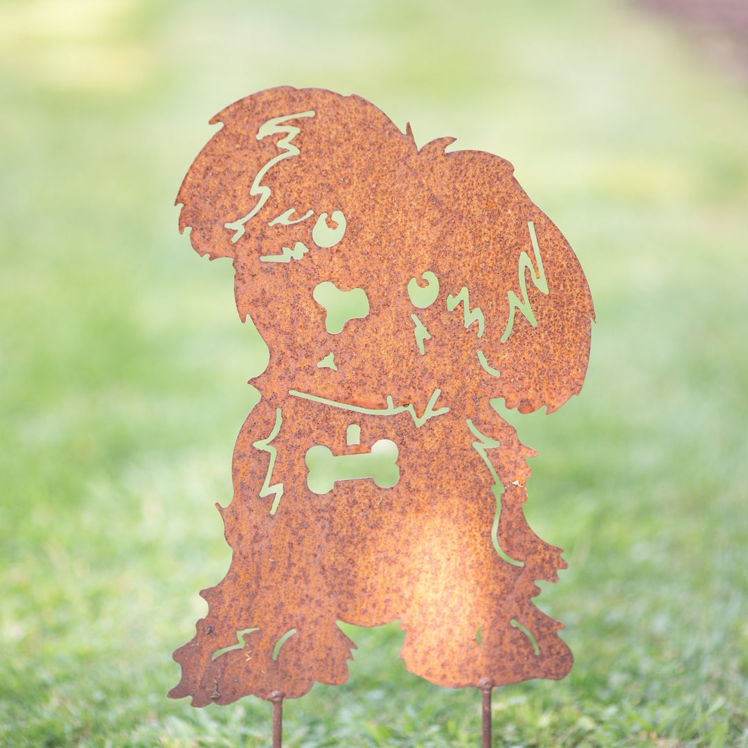 Rosie the Maltese Dog *pet Memorial* Rusty Garden Metal Art - Aussie ...
