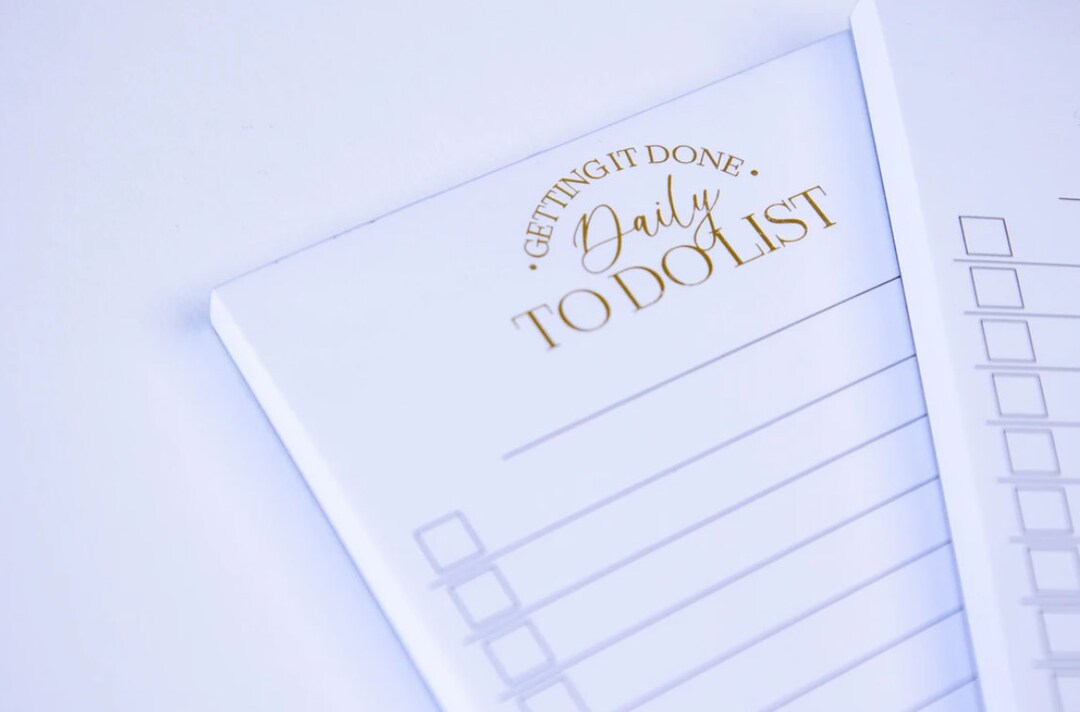 Getting It Done Daily To-do List - Etsy Australia