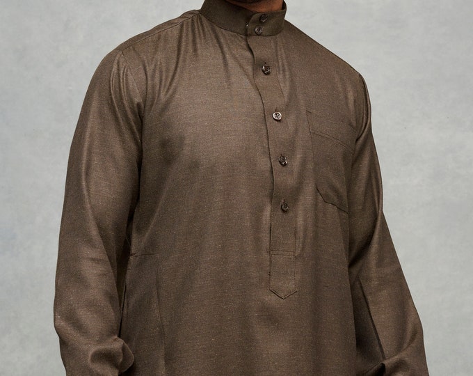 Grey Saudi Thobe - Etsy UK