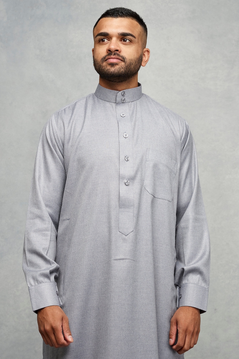 Jubbah Jubba Thobe Thoab Kaftan Kaudura Qamees Men Islamic Saudi Style ...