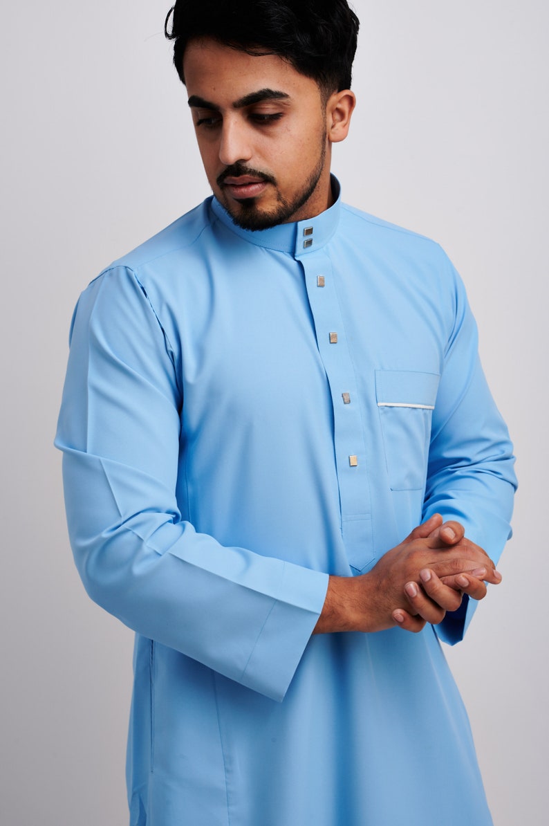 Jubbah Jubba Thobe Thoab Kaftan Kaudura Qamees Men Boys Saudi Style - Etsy