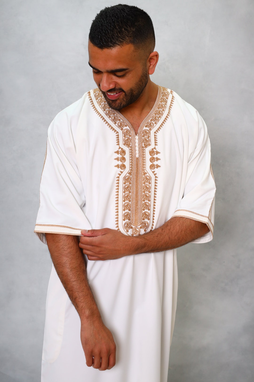 Moroccan Djellaba, Thobe, Jubbah, Thobe for Men Jalaba, Kaftan Kandora ...